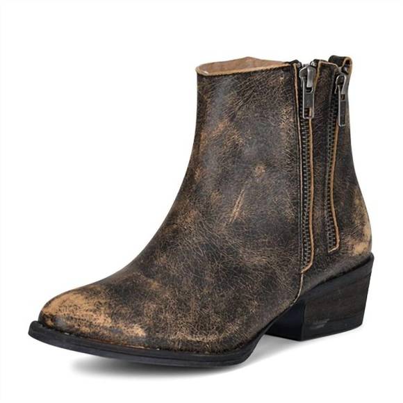 Circle G | Shoes | New Circle G Circle G Black Distressed Double Zipper ...